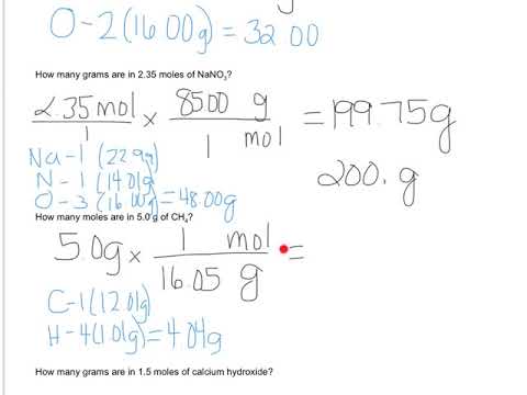 Unit 6 Gram to Mole Conversion Tutorial - YouTube