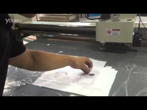 fabric cloth cnc cutting table sample making cutting machine - YouTube