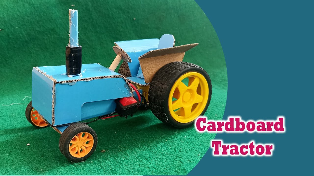 Cardboard Tractor | How to make cardboard Tractor 🚜 - YouTube