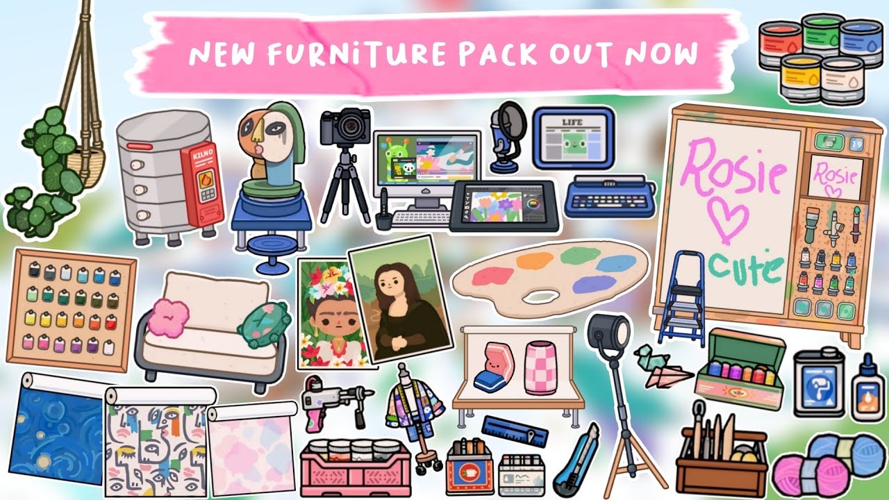 Toca Life World : NEW CREATIVE WORKSHOP FURNITURE PACK OUT NOW?! | TOCA ...