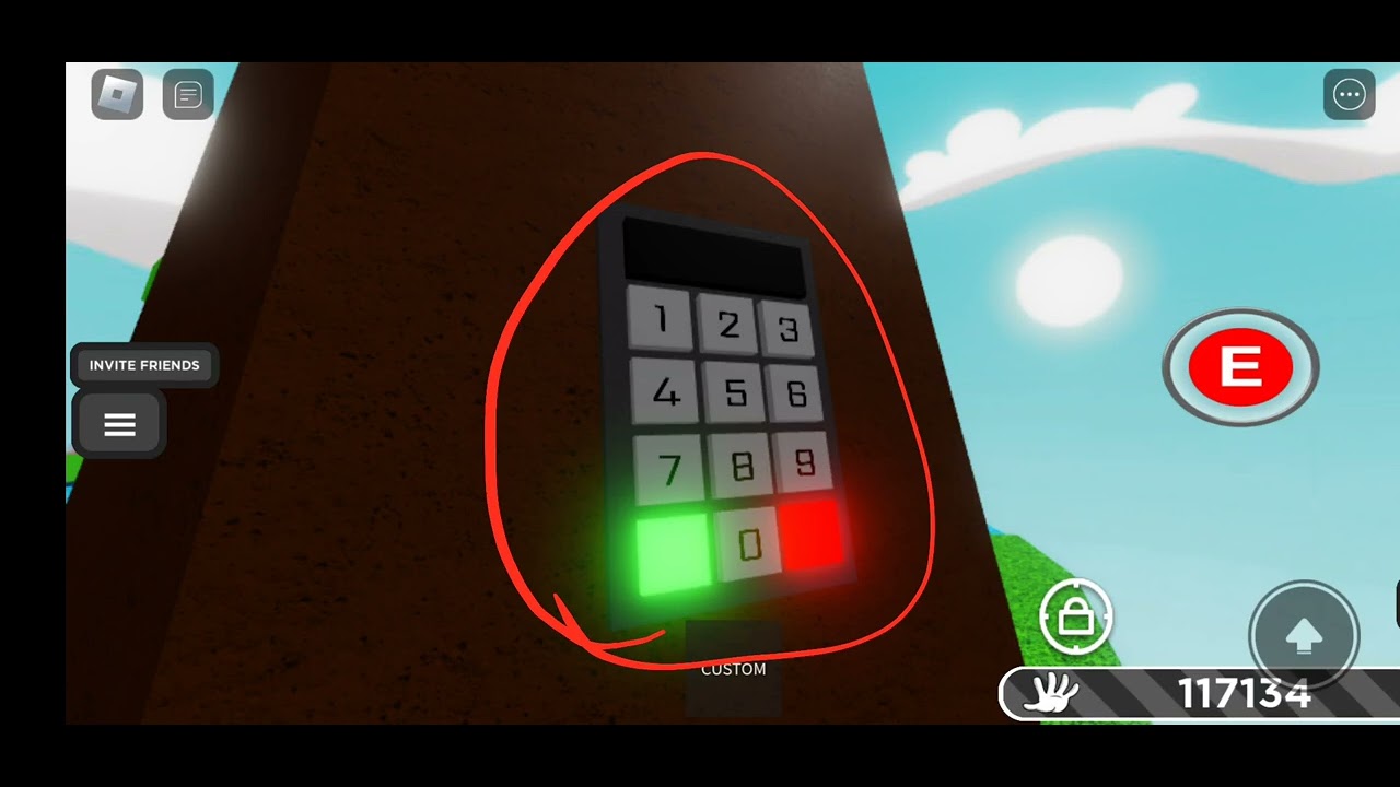 keypad at slapple Island privet sever - YouTube