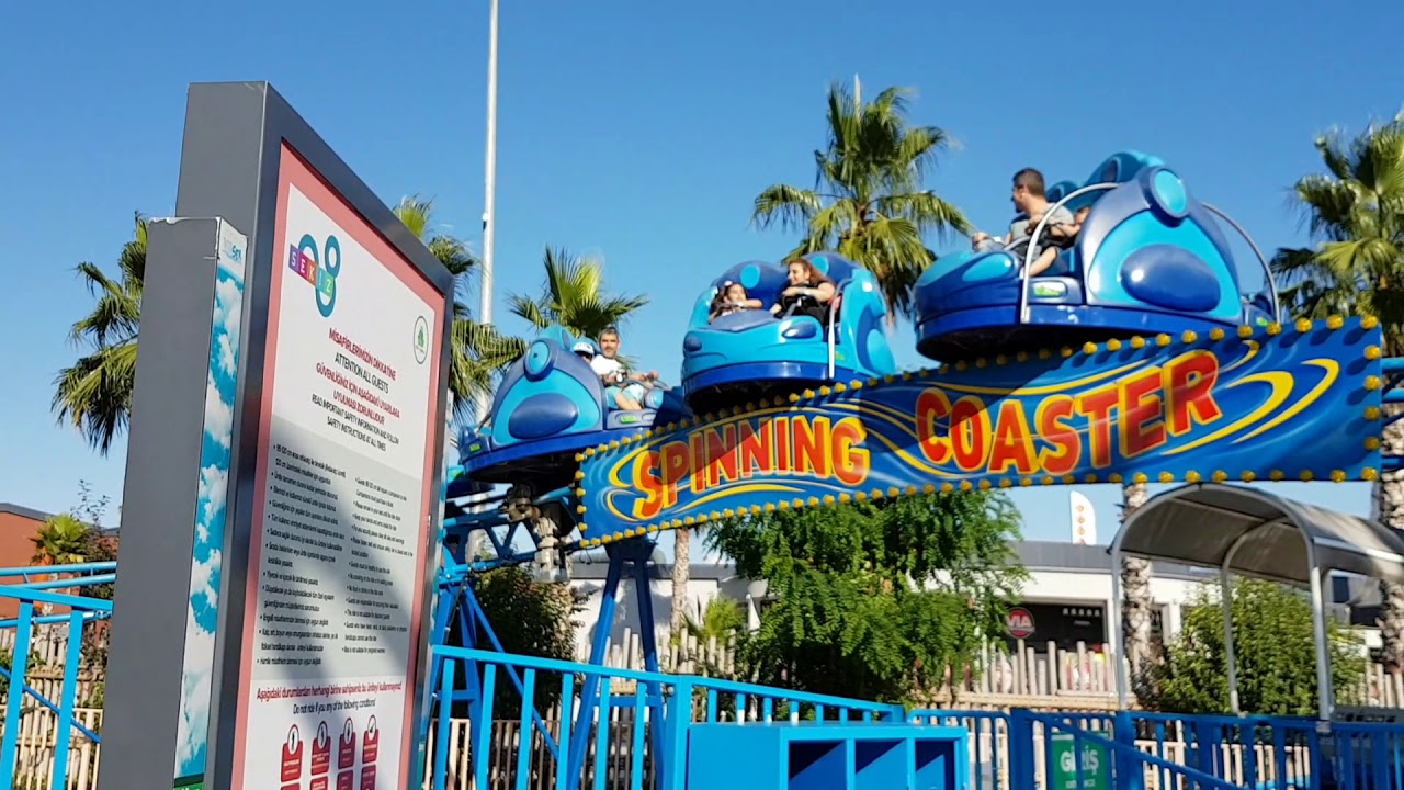 spinning coaster, viasea spinning coaster, 1080p - YouTube