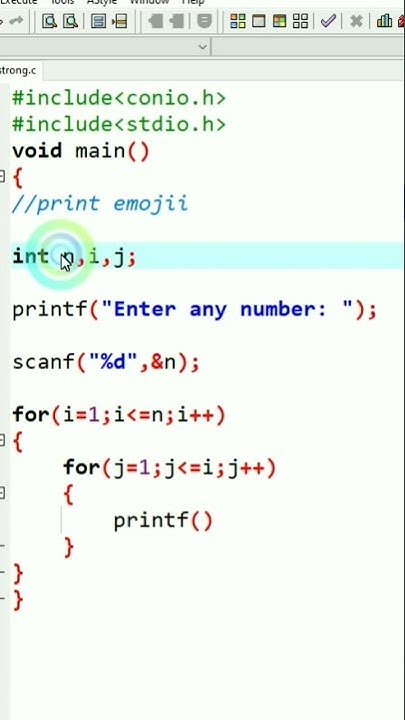 print emoji 😀☺😆😜 in c language | #shortvideo | #viralvideo - YouTube
