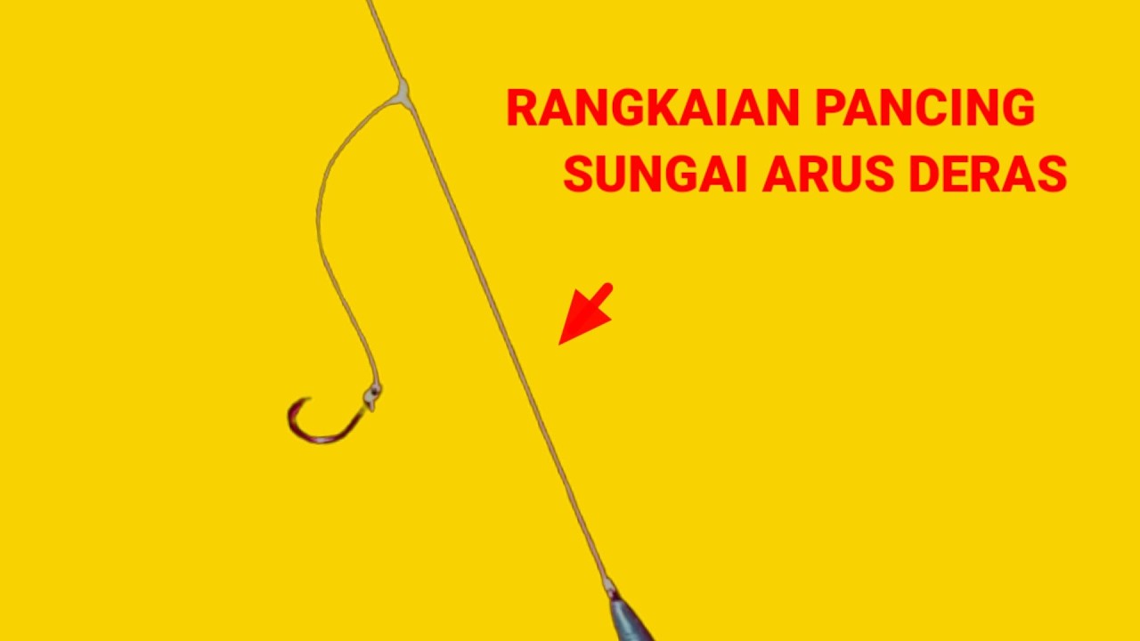 Rakitan Pancing Simpul T, Pancing Dasaran Timah Bawah - YouTube