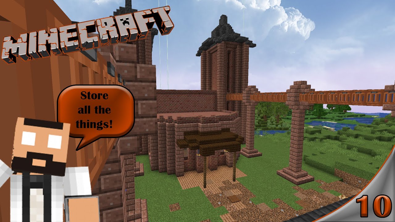 So. Many. Bricks | The Hangout SMP | Automatic farm storage building - YouTube