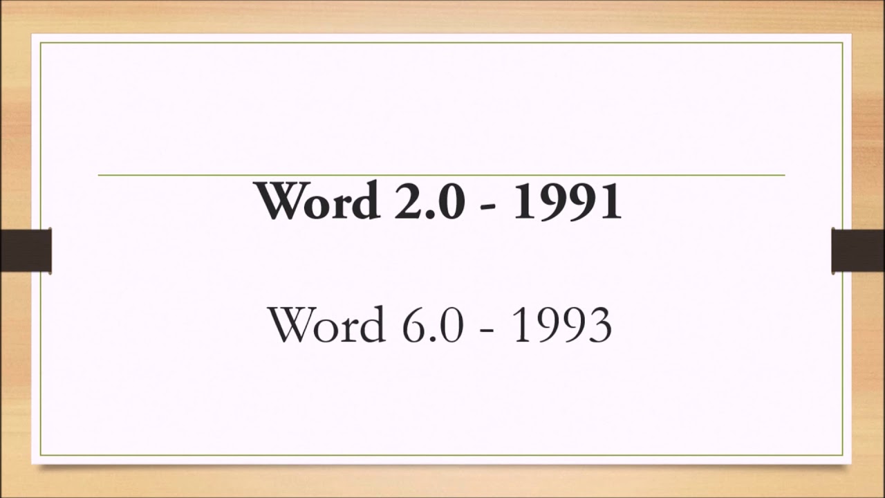 Microsoft Word History YouTube microsoft-word-history-youtube