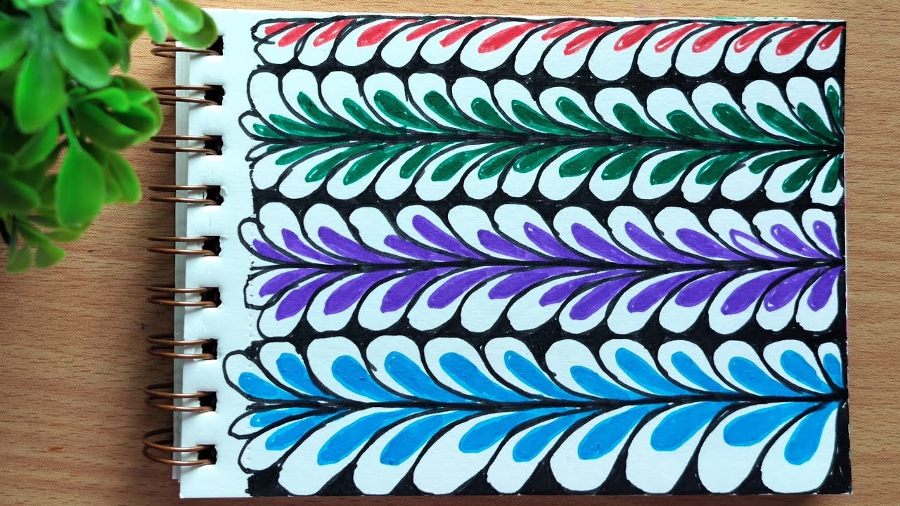 Easy Healing Art | Zen doodle Tutorial for Calm and Focus - YouTube
