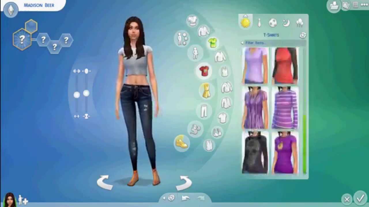 Creating Celebrity Madison Beer In The Sims 4 - YouTube