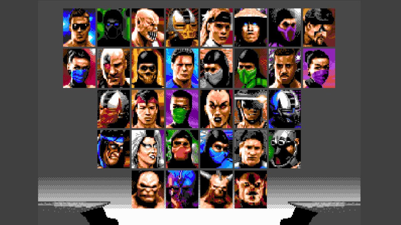 Screen characters MK Trilogy MD 32 cores - YouTube