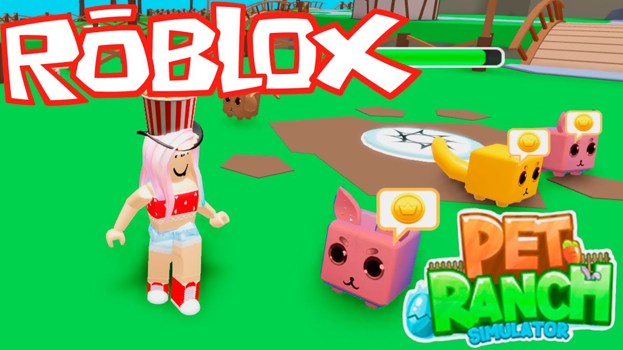 GANO DINERO ACARICIANDO ANIMALES!! l PET RANCH SIMULATOR l ROBLOX - YouTube