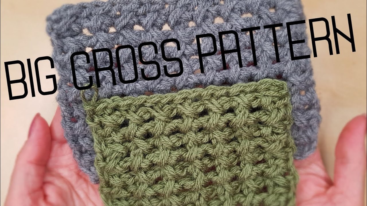 Very Interesting Crochet Big Crosses Pattern. Detailed Tutorial - YouTube