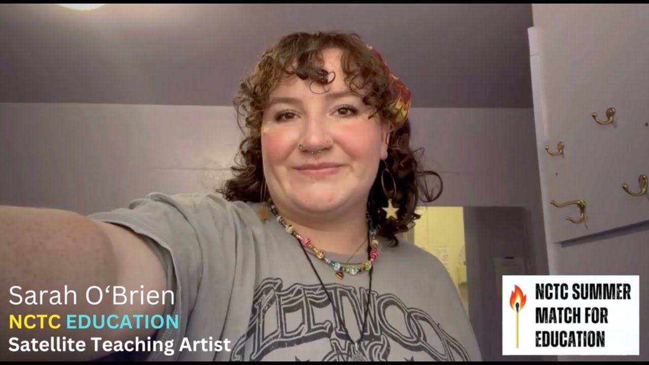 Sarah O'Brien for NCTC’s Summer Match Campaign for Education - YouTube