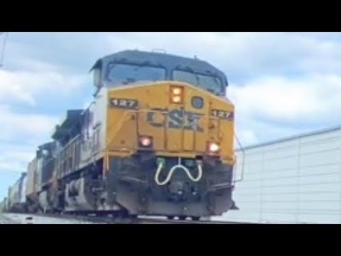Amazing K5LA on AC44CW! Csx 127 leading!( Csx 297 trailing!) 93 cars! + Horn taps! 🇺🇸 - YouTube