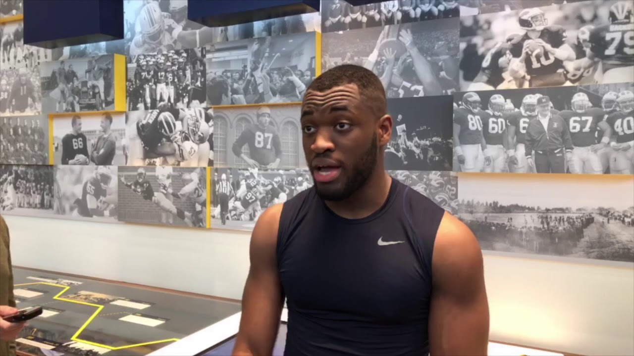 Michigan Football: Josh Uche talks growth as a linebacker - YouTube