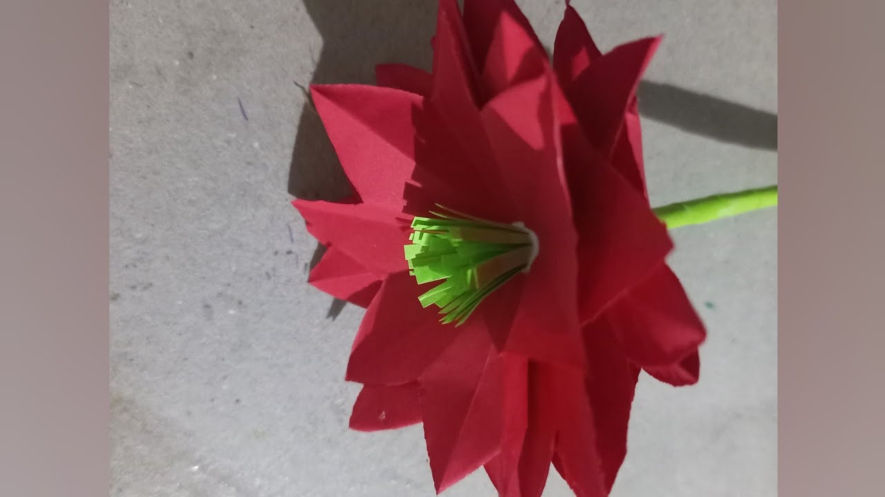 Diy handmade paper flower || Easy paper flower craft || Paper flower ...