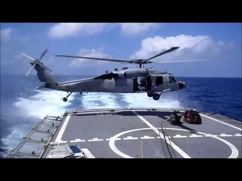 HMAS ANZAC "Helicopter Patch Exchange".wmv - YouTube