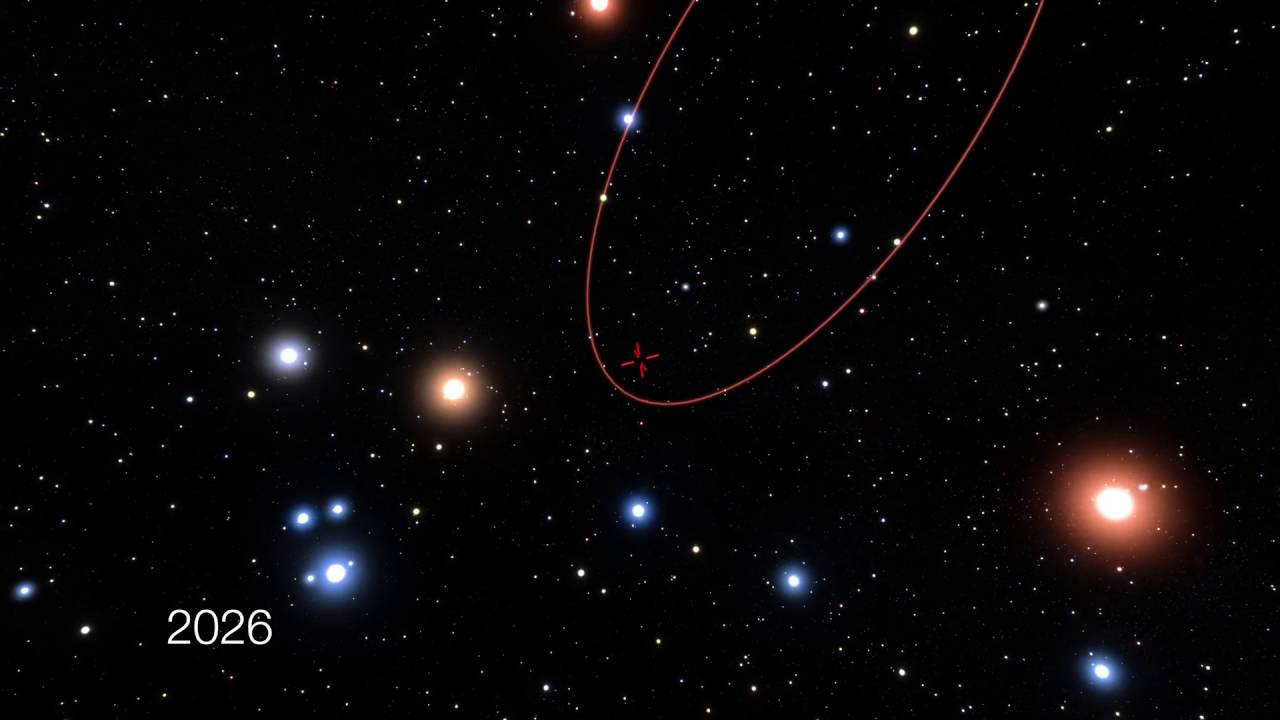 Artist’s Impression of the Star S2 Orbiting the Milky Way's Super ...