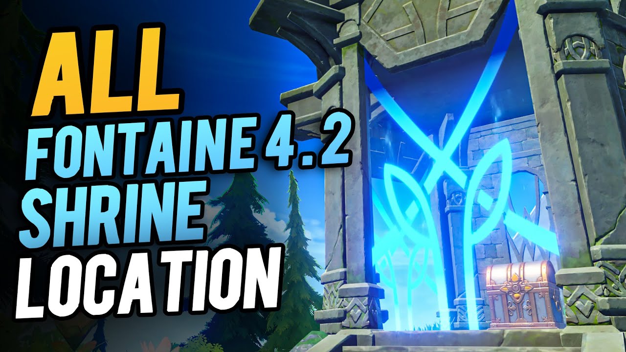 All Fontaine Shrine of Depths Locations Genshin Impact 4.2 - YouTube