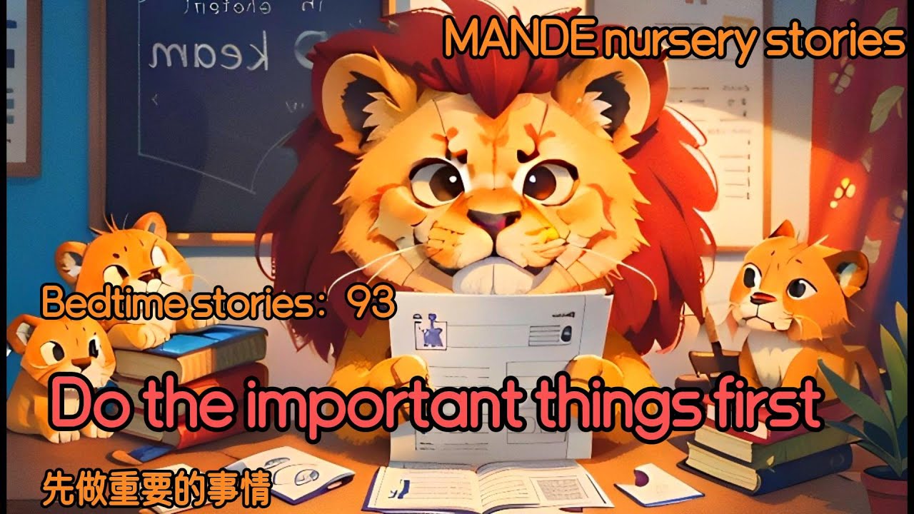 MANDE bedtime stories : 93 Do the important things first先做重要的事情 ...