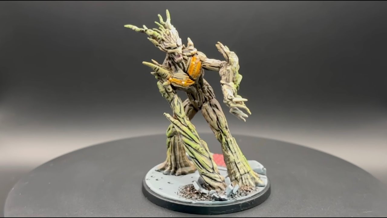 Groot Painted from Marvel Crisis Protocol - YouTube