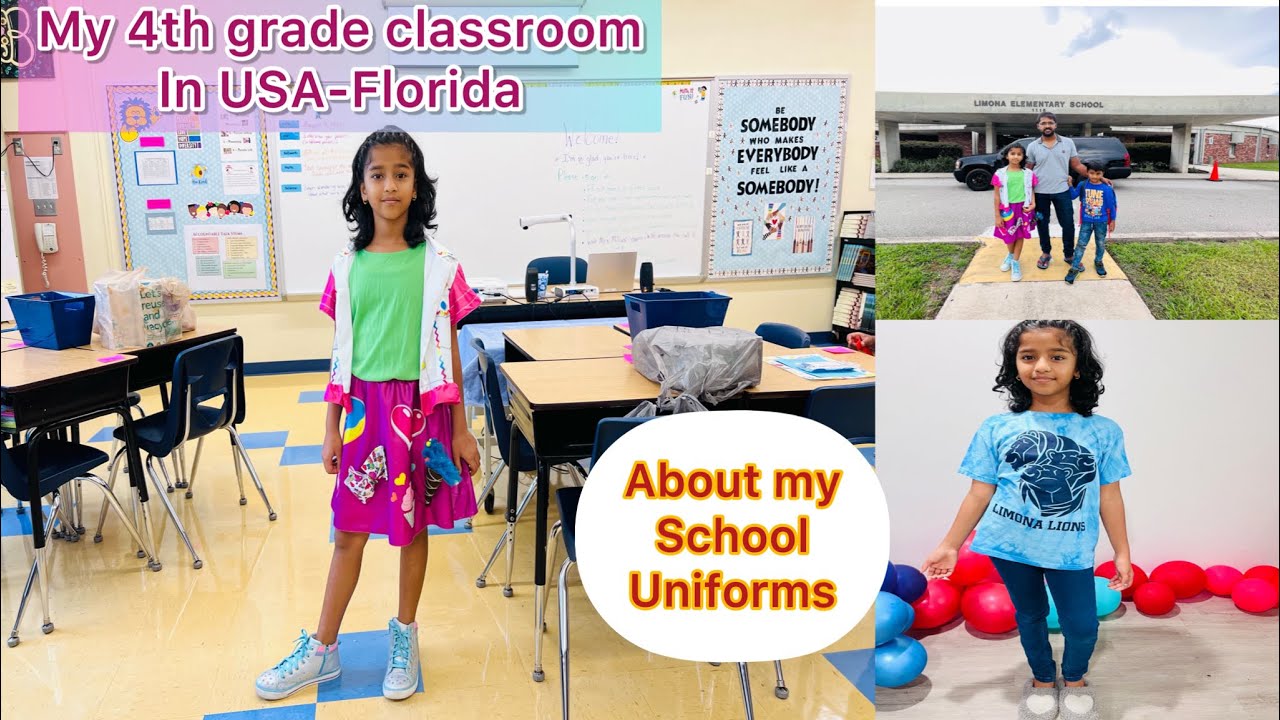 My first day of school ||My 4th grade classroom mini tour||Meeting my ...