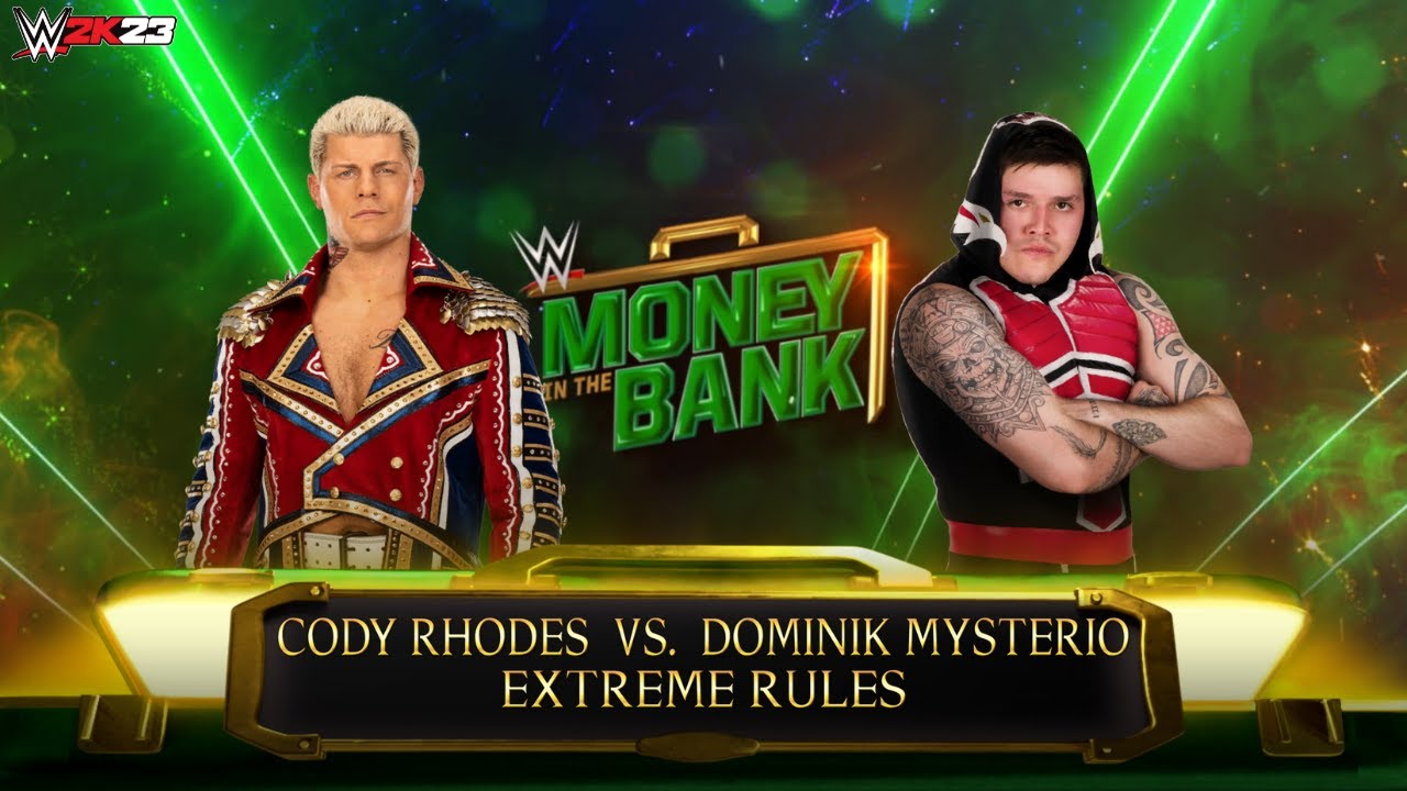 Cody Rhodes vs Dominik Full Match - WWE Money in the Bank 2023 | WWE ...