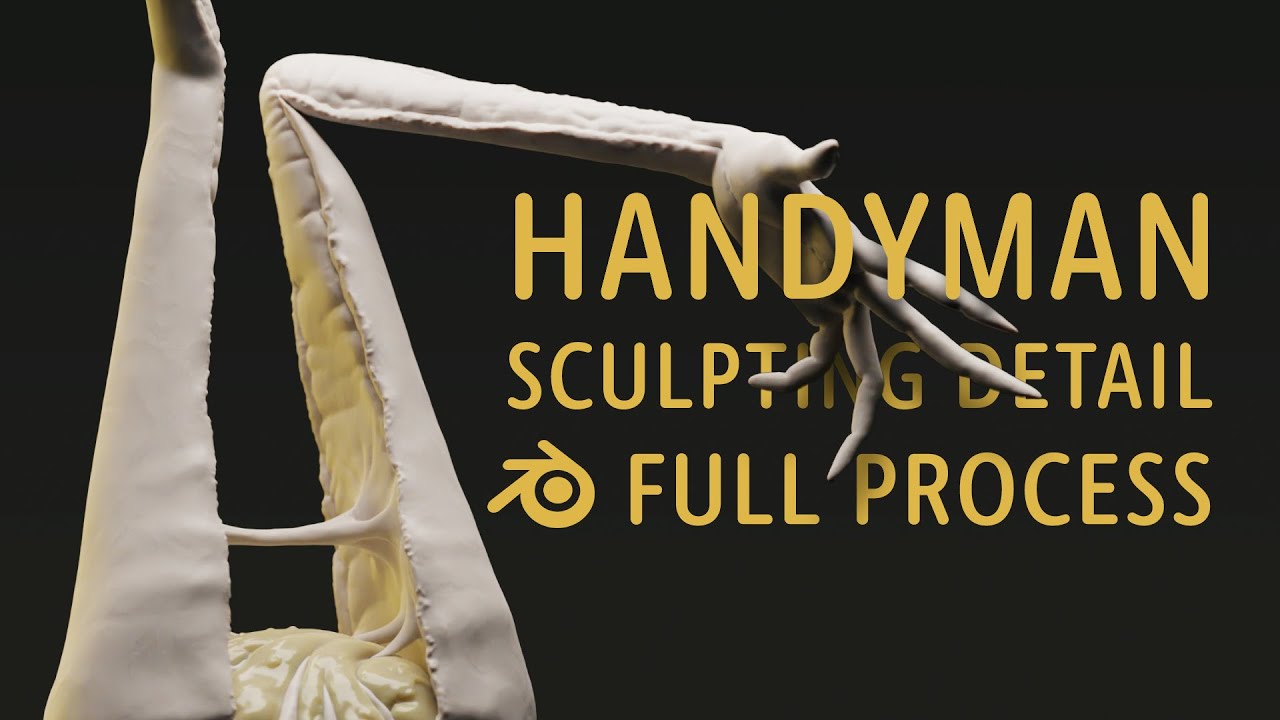 Sculpting The Handyman - Horror Game Monster - YouTube