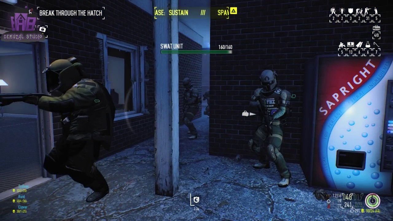 PAYDAY 2 Team Ai Customization test - YouTube