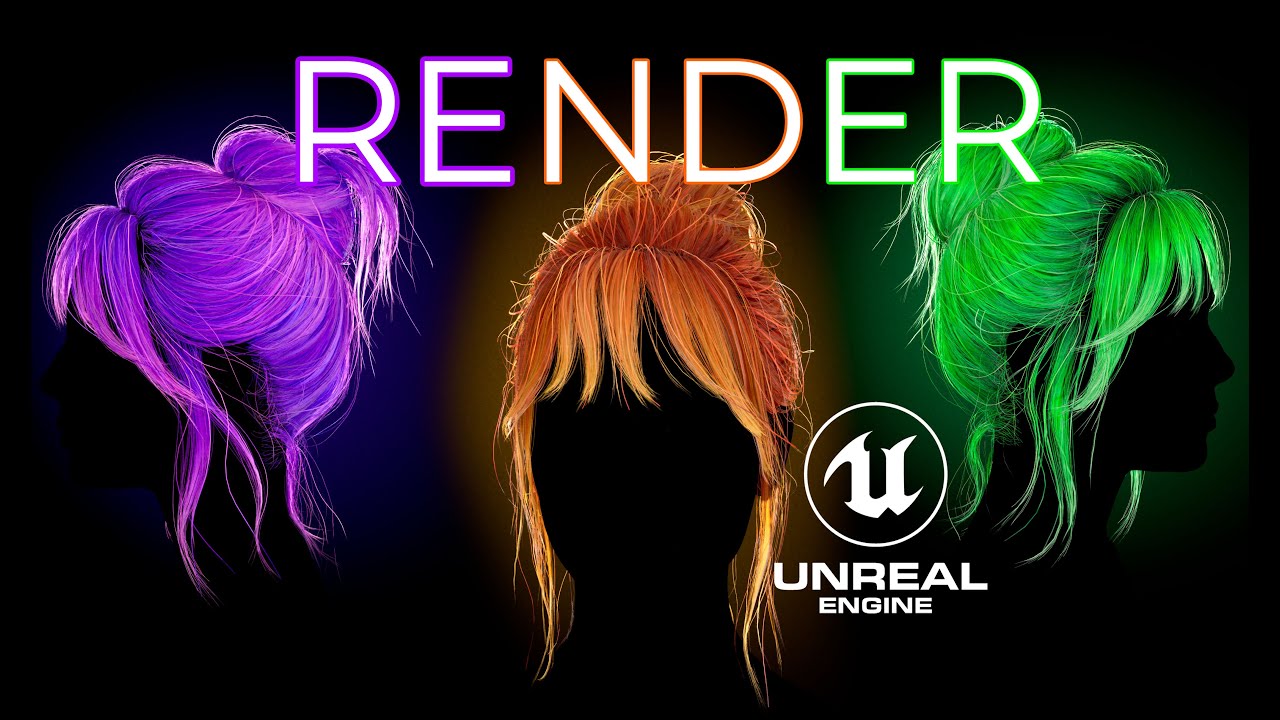 3D Hair in Unreal Engine | Turntable - YouTube