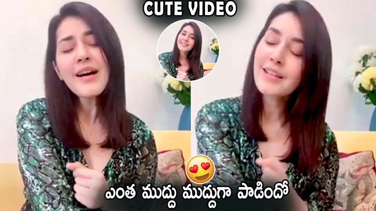 Heroine Rashi Khanna Cute Singing | Raashi Khanna Sings EK Tarfa Song | Life Andhra Tv - YouTube