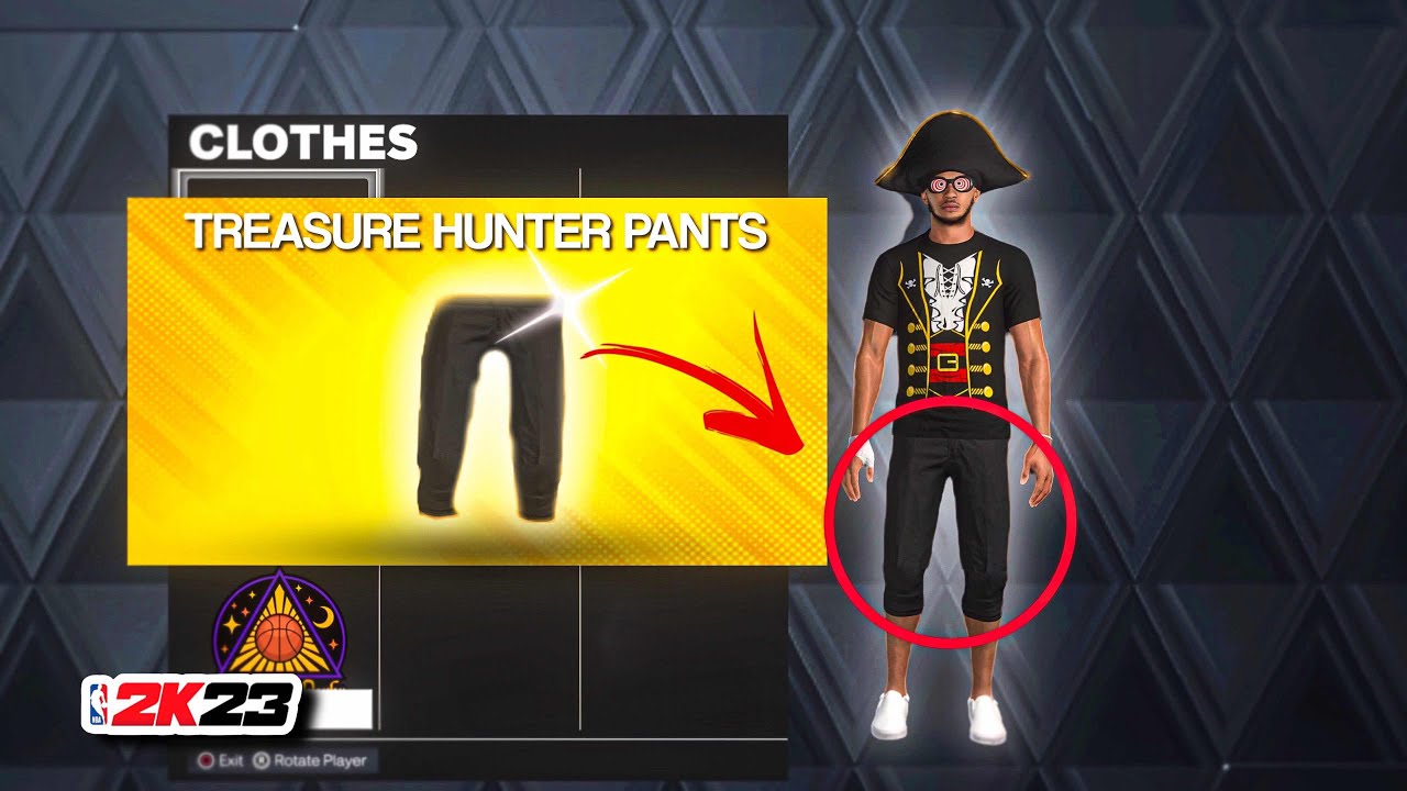 *NEW* NBA 2K20 TREASURE HUNTERS PANTS IN NBA 2K23!! HOW TO GET THEM ...