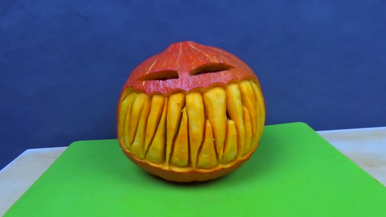 How to Make a Toothy Pumpkin - YouTube