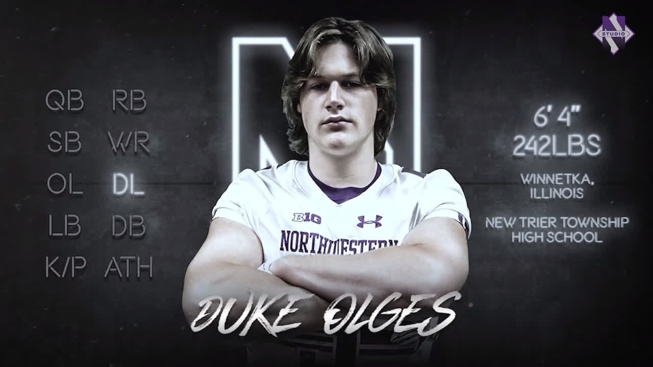 Northwestern Football: Signing Day - Duke Olges (12/19/18) - YouTube