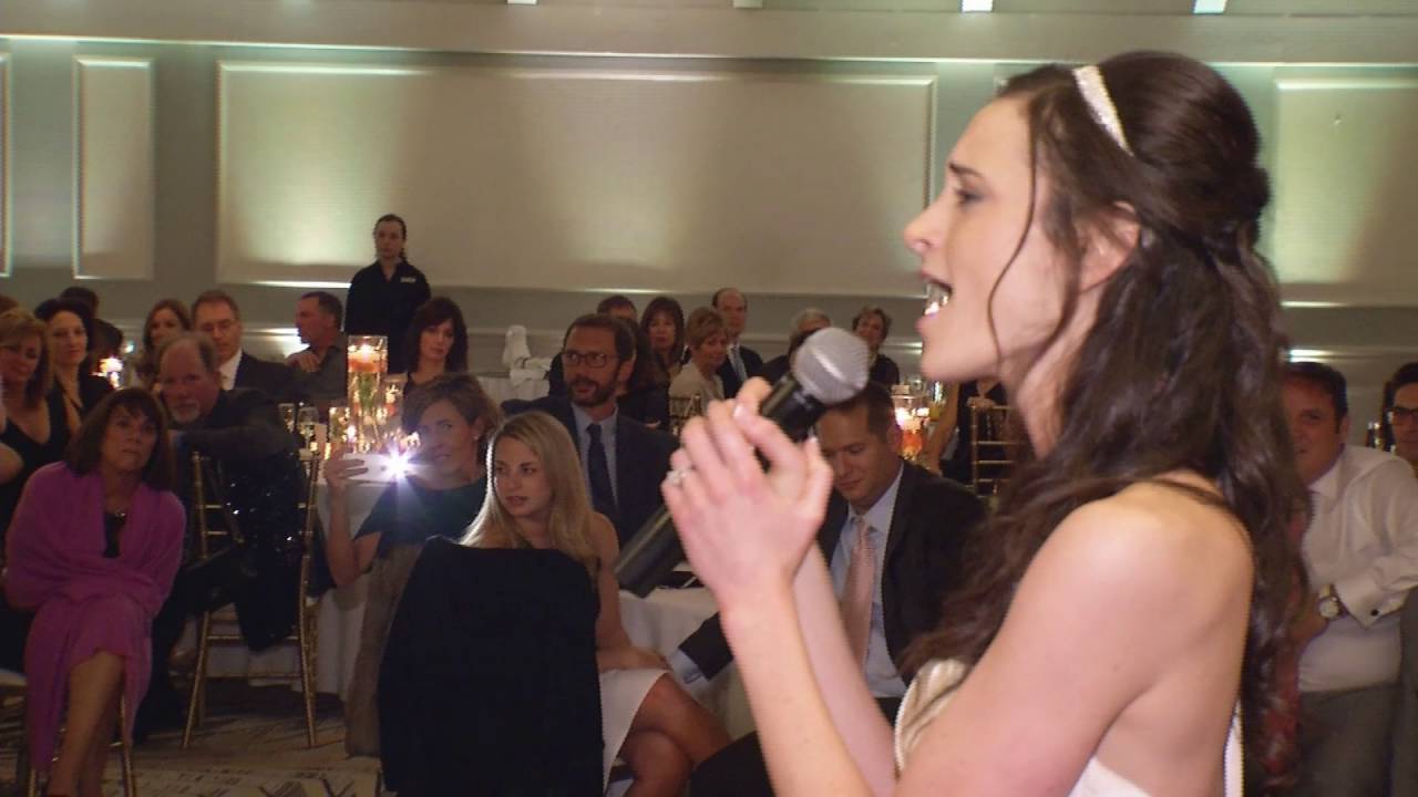 Bride sings Stand By Me to Groom at wedding - YouTube