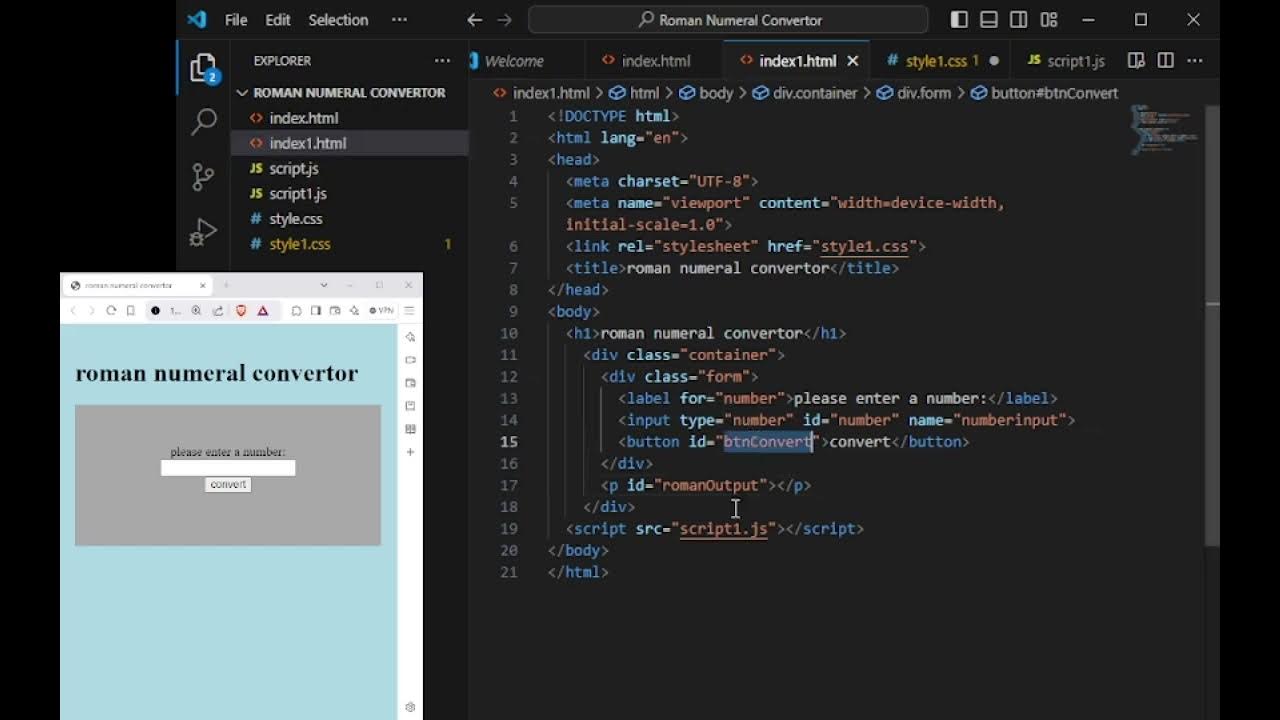 (ResponsiveWebDesign-Js) Roman Numeral Conversion Practice Project ...