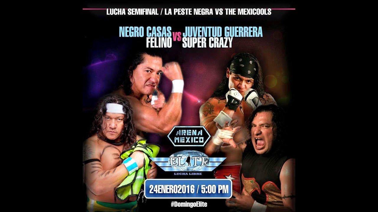 JUVENTUD GUERRERA,SÚPER CRAZY HUMILLAN A NEGRO CASAS,FELINO lucha ...