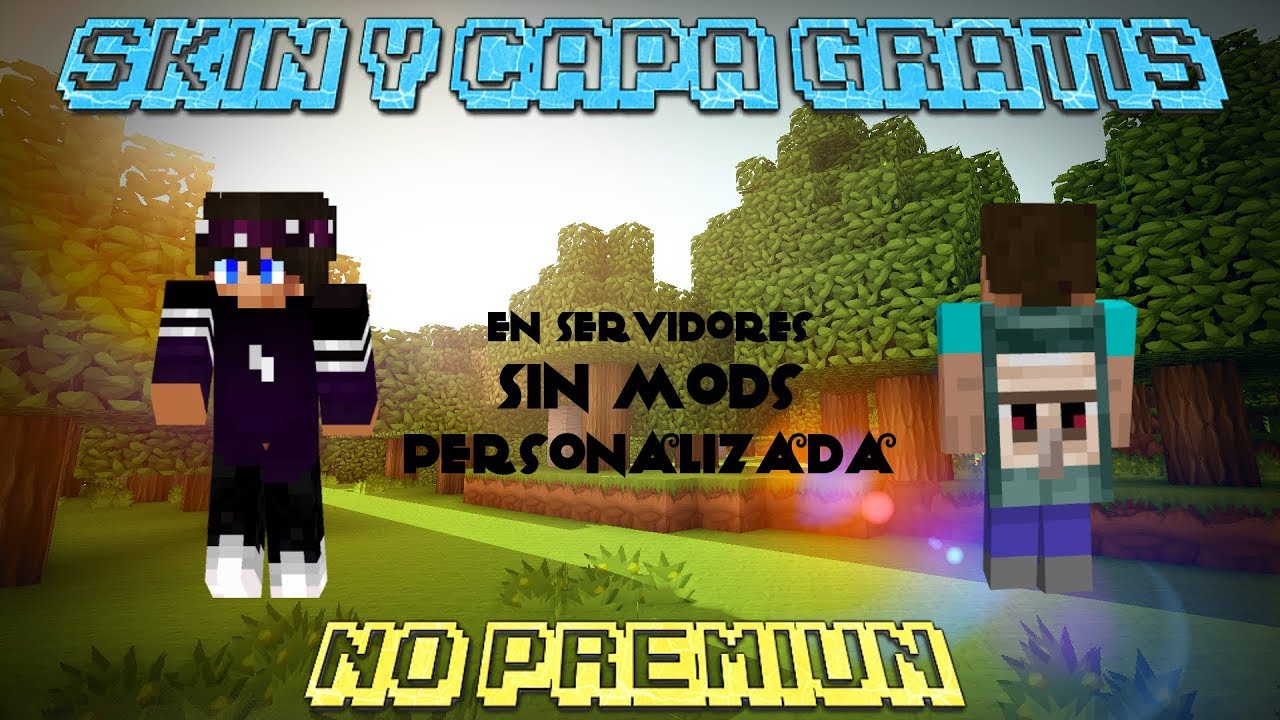 🎮 Como Ponerse Skin Y Capa Gratis 💰 En Servidores | NO PREMIUN ...