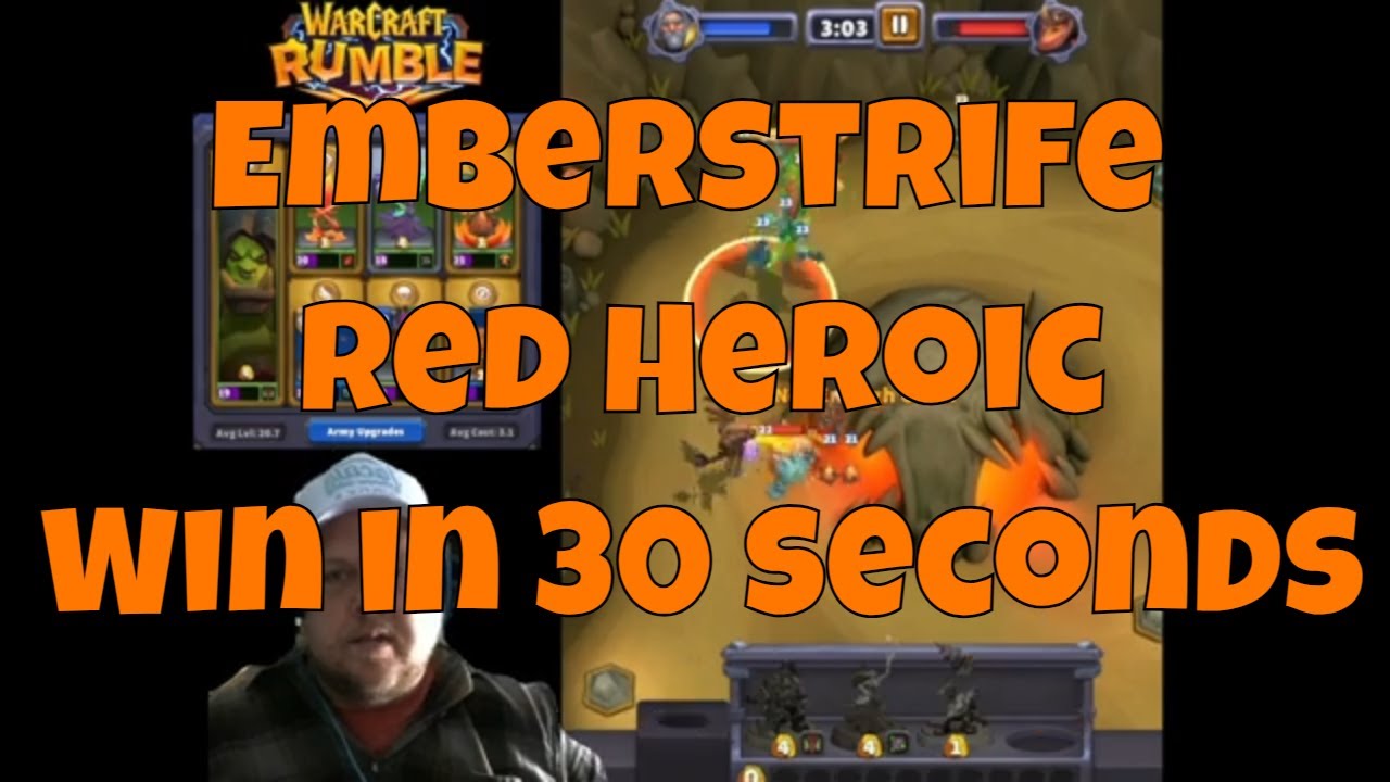 Emberstrife Heroic Free to Play Warcraft Rumble Guide. Super easy - YouTube