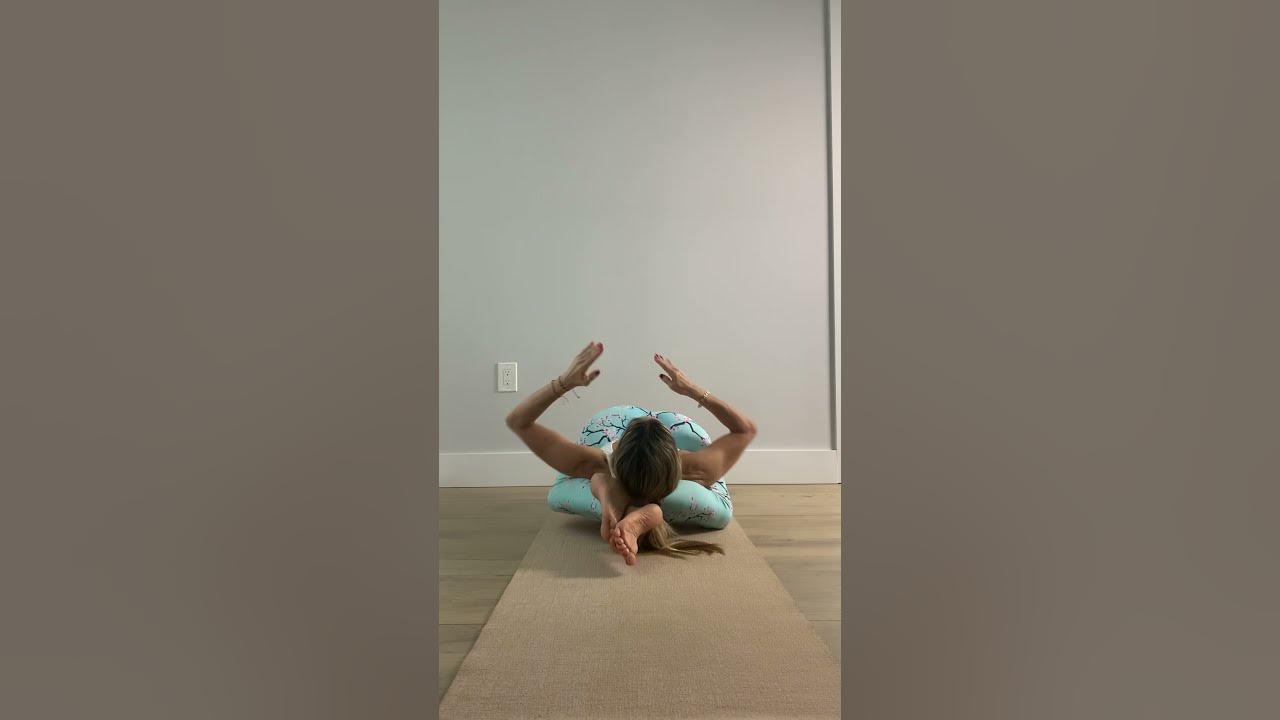 Two Legs Behind The Head Dwi Pada Sirsasana Yoga Pose Shorts Short
