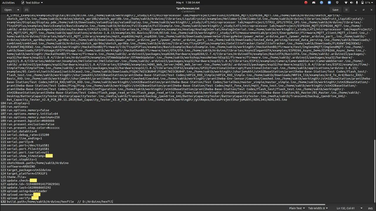 STM32duino generate .hex file from .elf file - YouTube