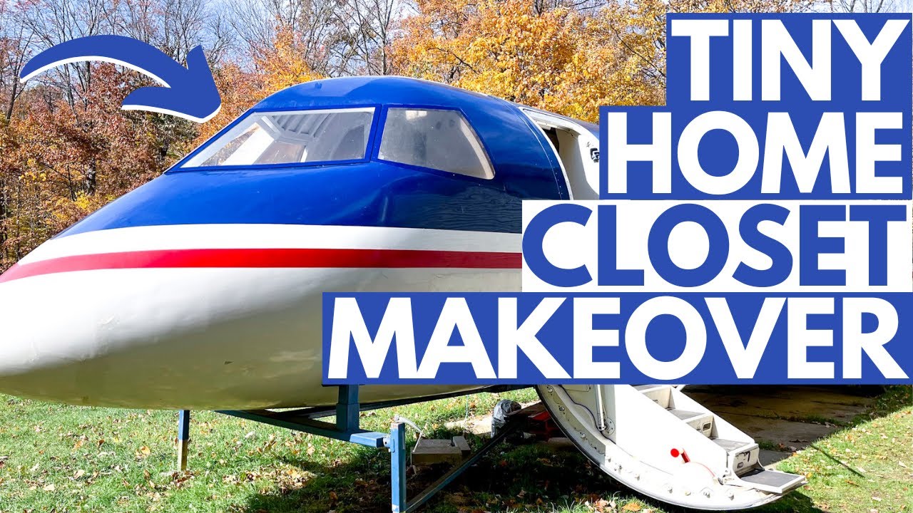Finishing the Closet In Our 32 Passenger Commercial Airplane - YouTube