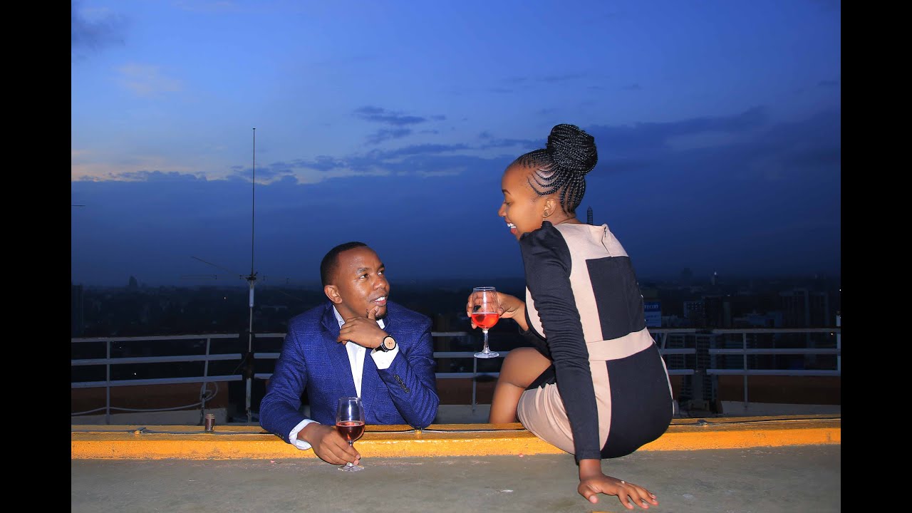 ROMANTIC PROPOSAL OF DENO TO CYDER TOP OF KICC NAIROBI KENYA - YouTube