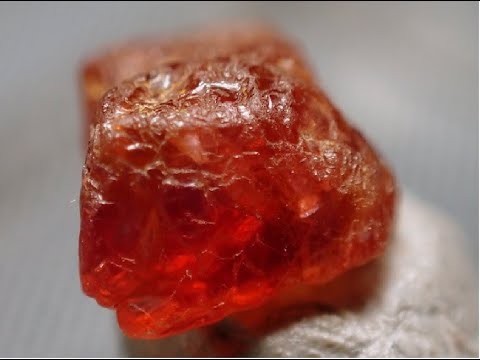 Red Jadeite on diamond hardness 2 - YouTube
