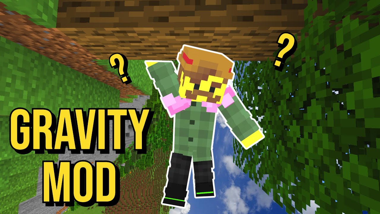 Losing Braincells with Minecraft Gravity Mod - YouTube