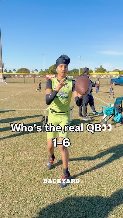 Who’s the REAL QB?👀 Let us know who in the comments‼️ #football #footballshorts #quarterback # ...