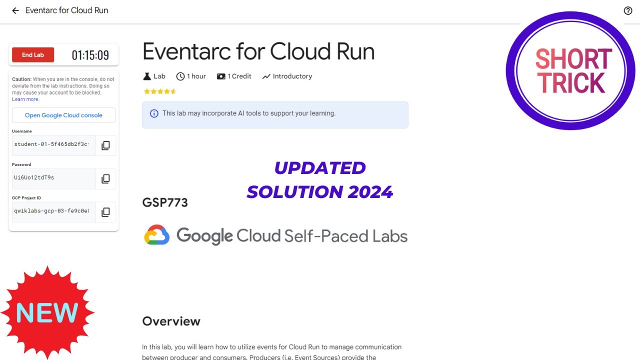 Eventarc for Cloud Run || 2024 || #GSP773 #qwiklabs #qwiklabsarcade2024 ...
