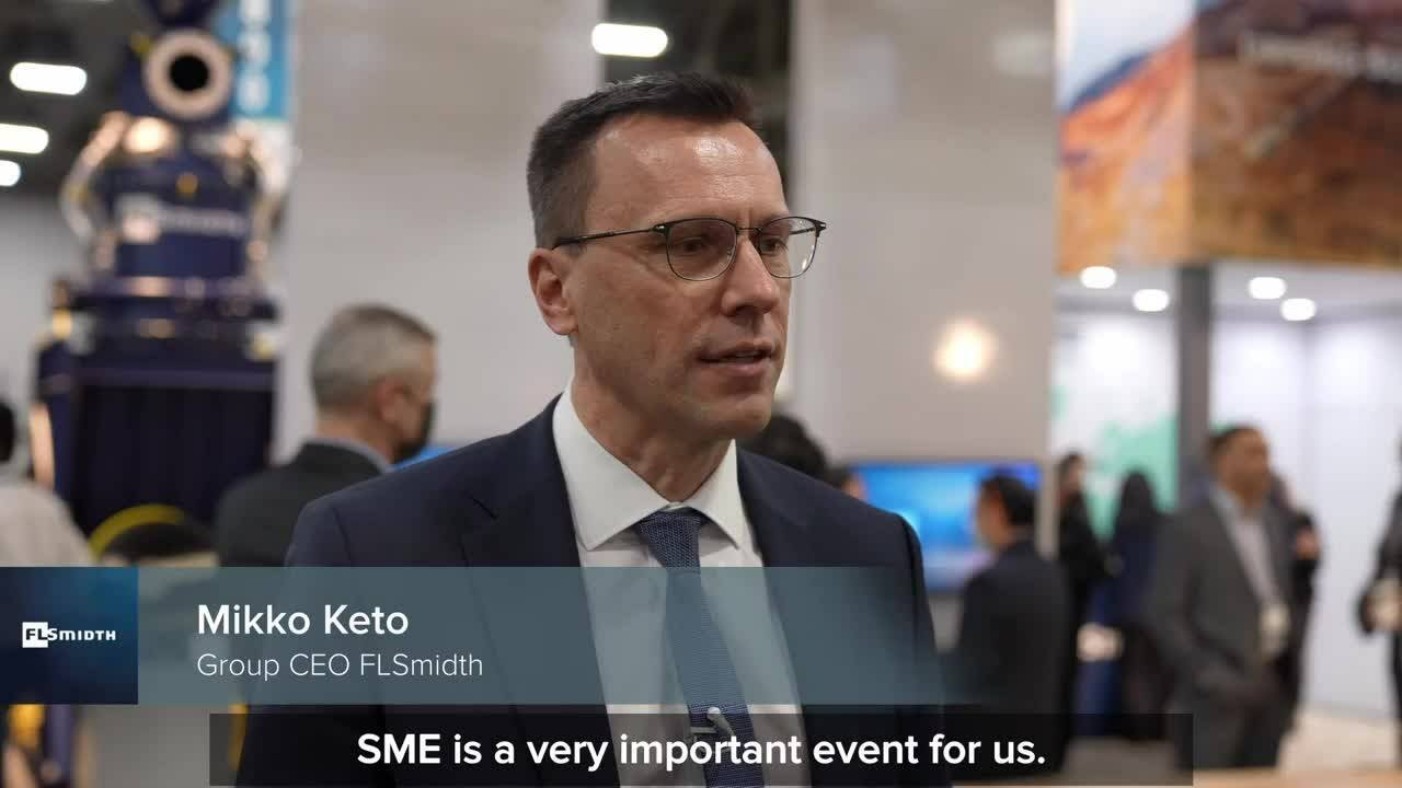 FLSmidth Group CEO Mikko Keto at MINEXCHANGE 2022 SME Annual Conference ...
