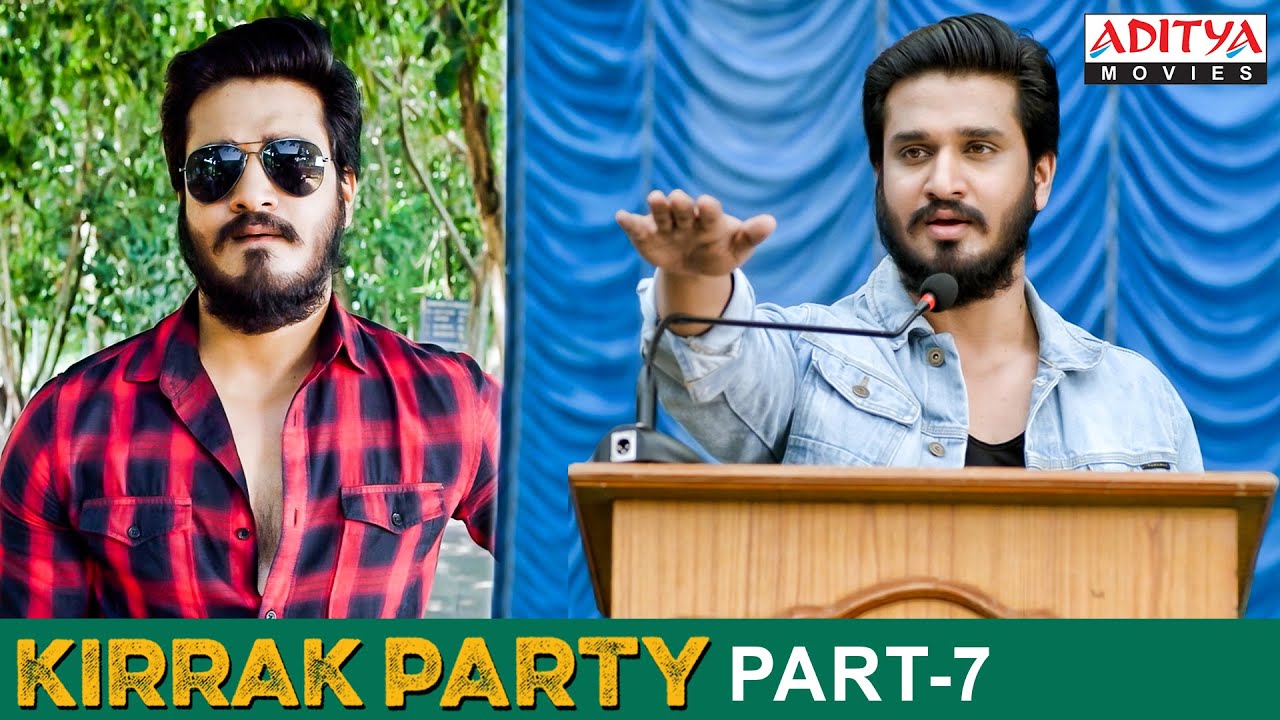 Kirrak Party Hindi Dubbed Movie Part - 7 | Nikhil, Simran Pareenja ...