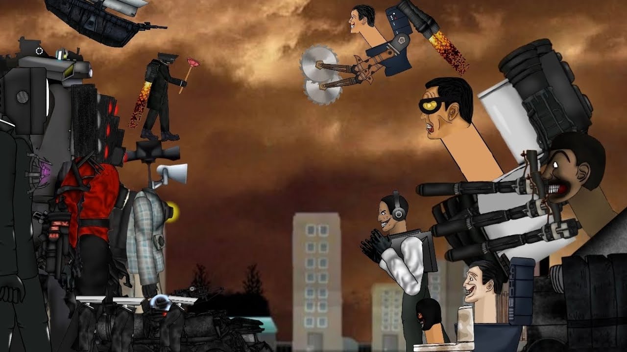 skibidi tyalet part 17 animation (dc2) - YouTube