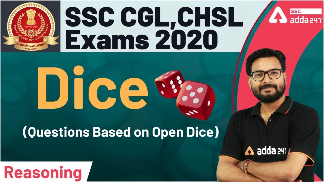 SSC CGL CHSL | #SSC Reasoning | Dice | Question Based On Open Dice ...
